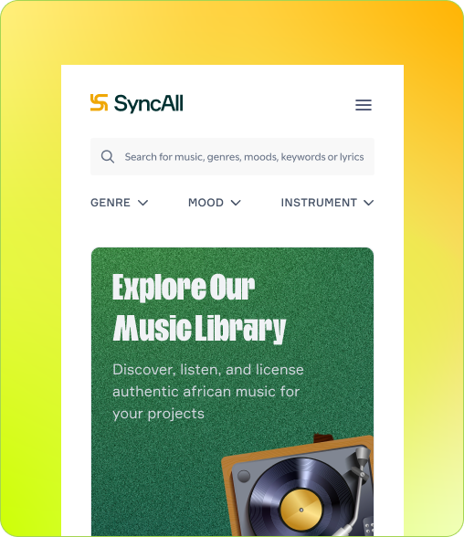 SyncAll — African Music & Soundscape Library